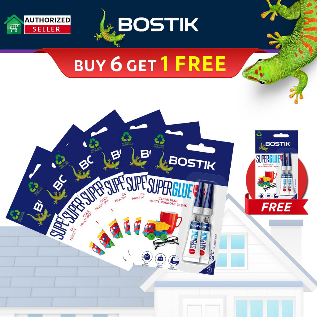 [BELI 6 PERCUMA 1] Bostik Super Glue Liquid Glue 3g x 2 - Clear ...