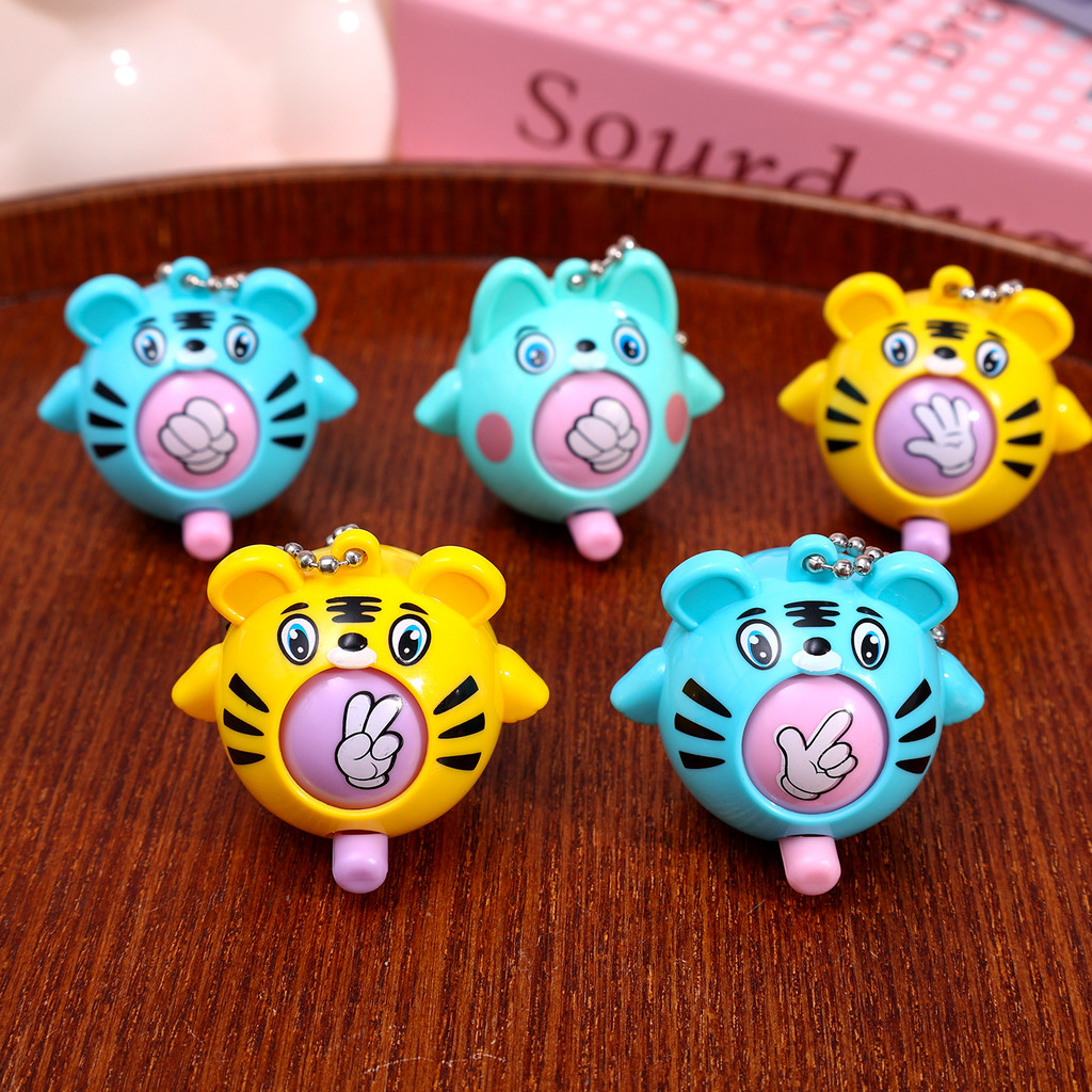 1/3Pcs Creative Mini Fair Finger-guessing Game Toy Keychain - Rock ...