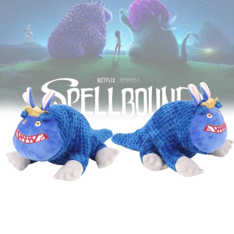 Doll Plush Spellbound Fun Blue Monster Design Adorable Cartoon Cuddly ...