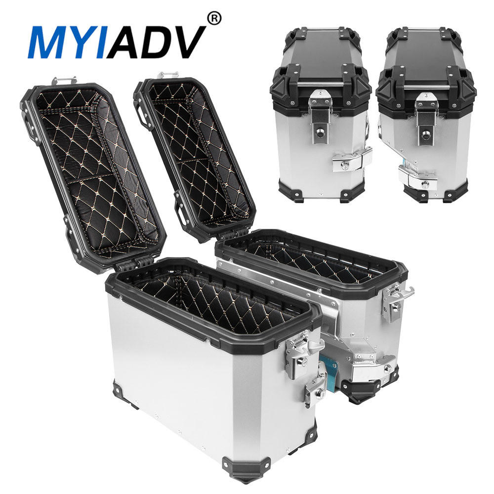 35L Side Luggage Cases Universal Motorcycle Side Box Aluminum Box ...