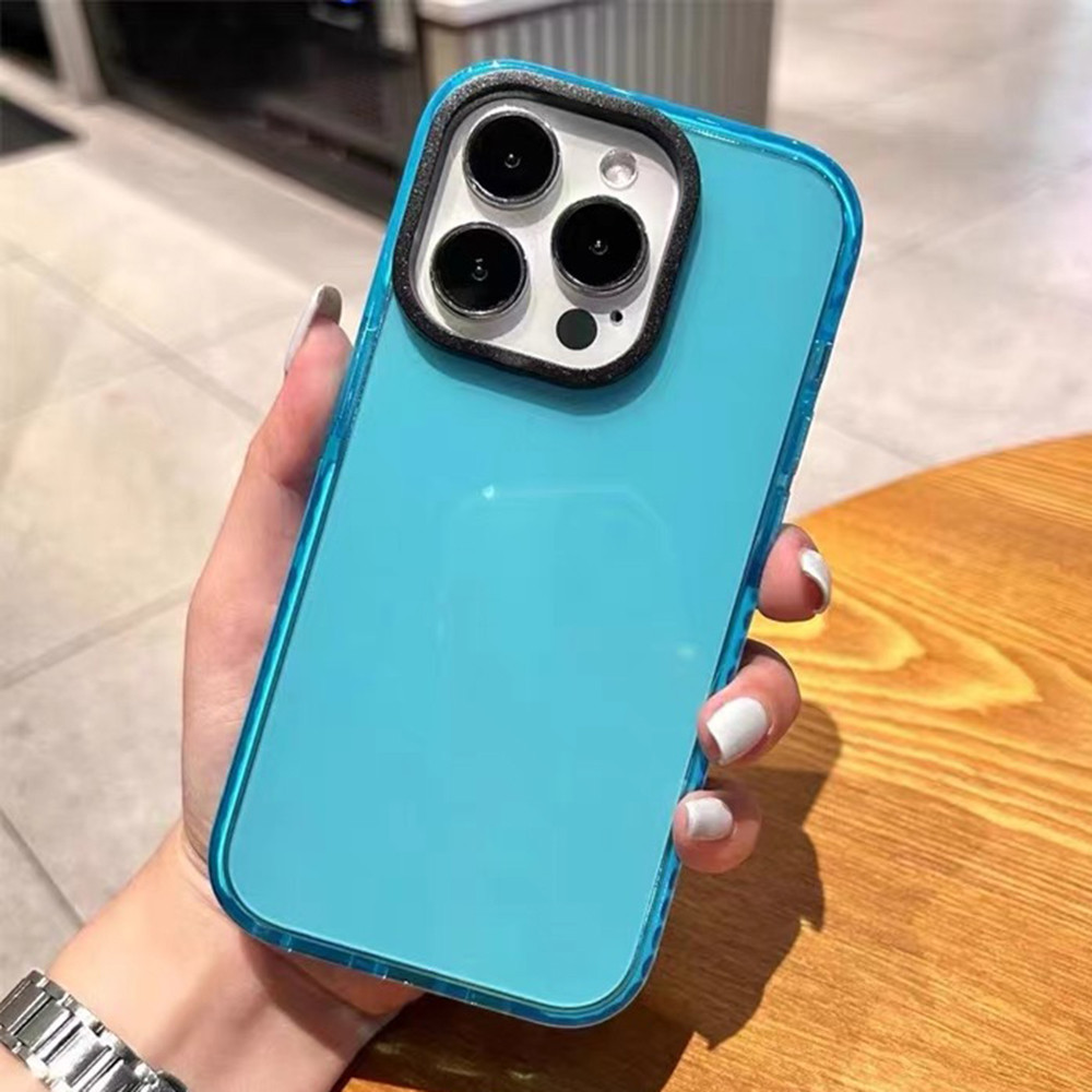 Solid color Dual Color Edge Phone Case For iPhone 16 Pro Max 16 Plus 15 ...