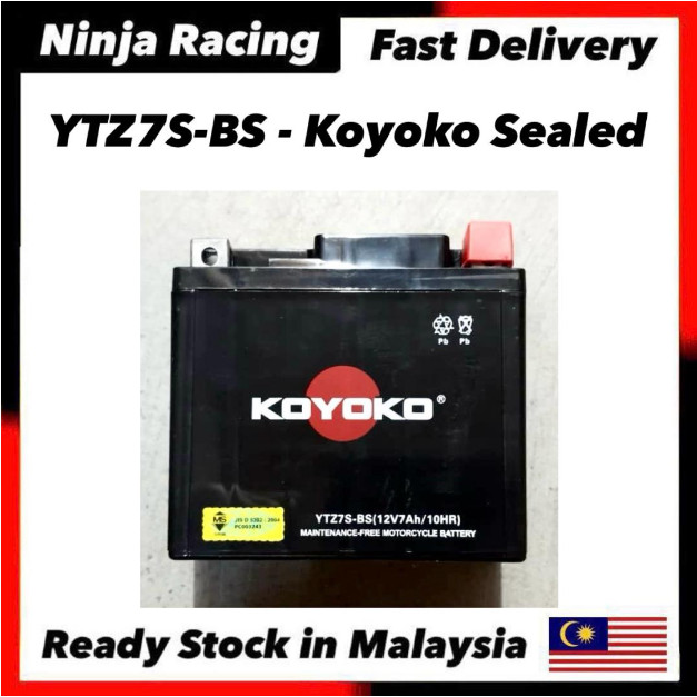 BATERI MOTOSIKAL YTZ7S-BS YTZ7S BS KOYOKO BRAND SEALED BATTERY MOTO ...