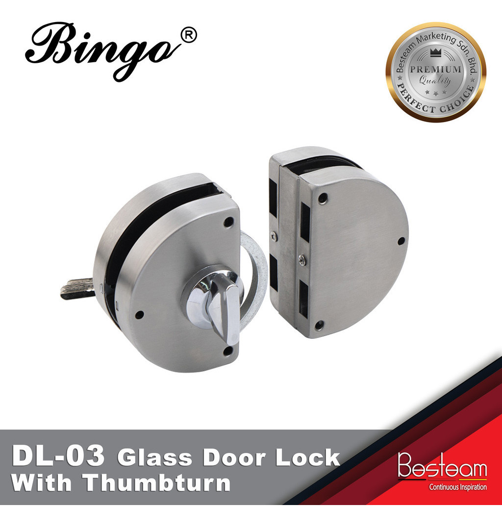 DAL DL-03 Glass Door Lock - Single Key and Thumbturn | Shopee Malaysia