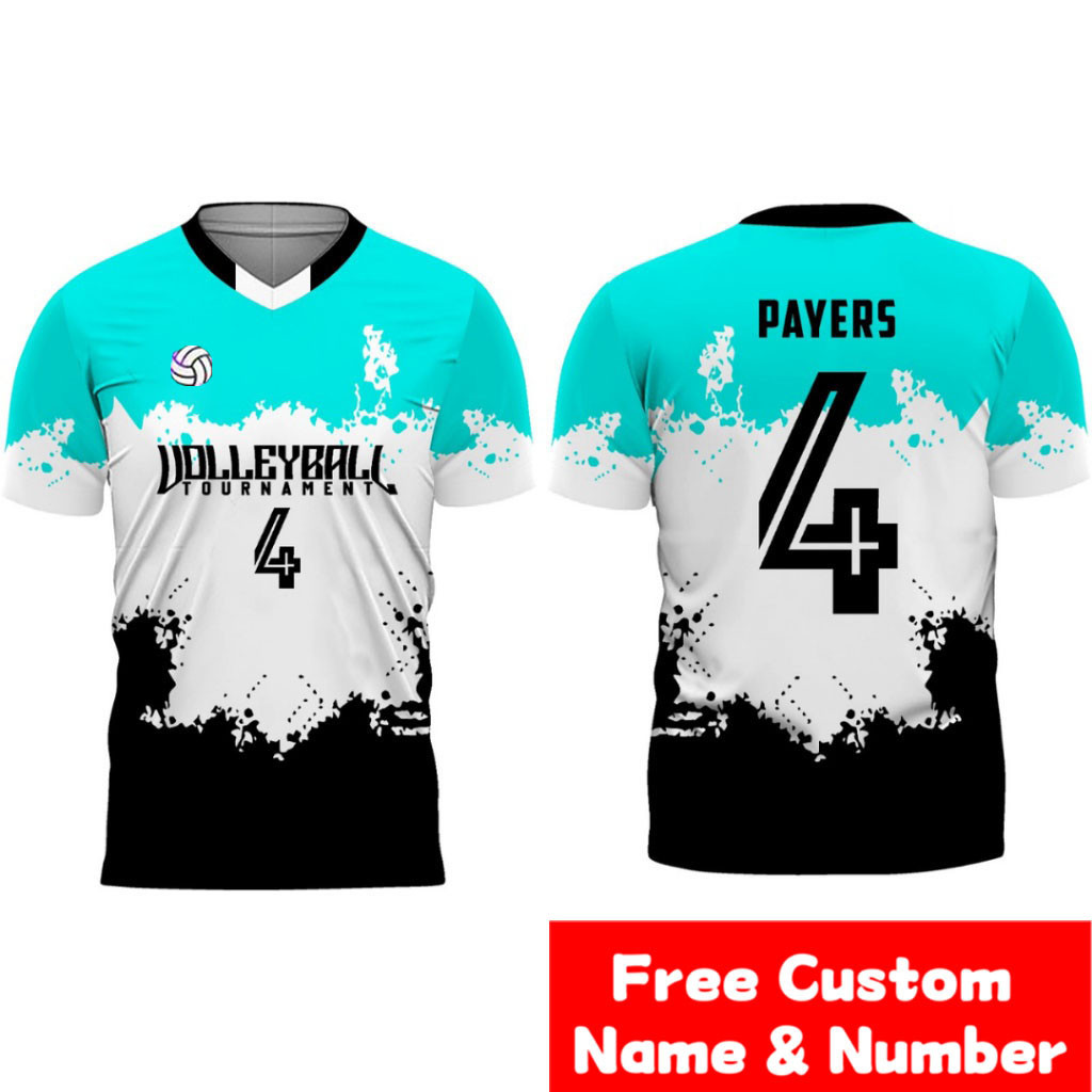 【Free Custom Name & Number】Volleyball Sublimation T shirt [NEW] VOLLEYBALL FULLY SUBLIMATED ...