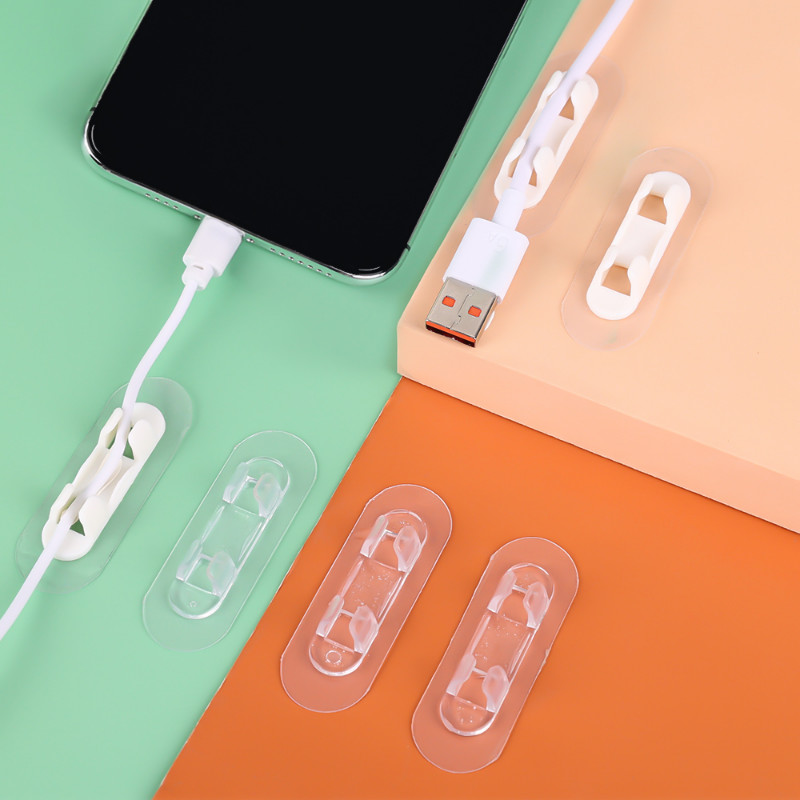 Mini Self-adhesive Cable Clip - Wall Mount Wire Holder Clamp - Punch ...