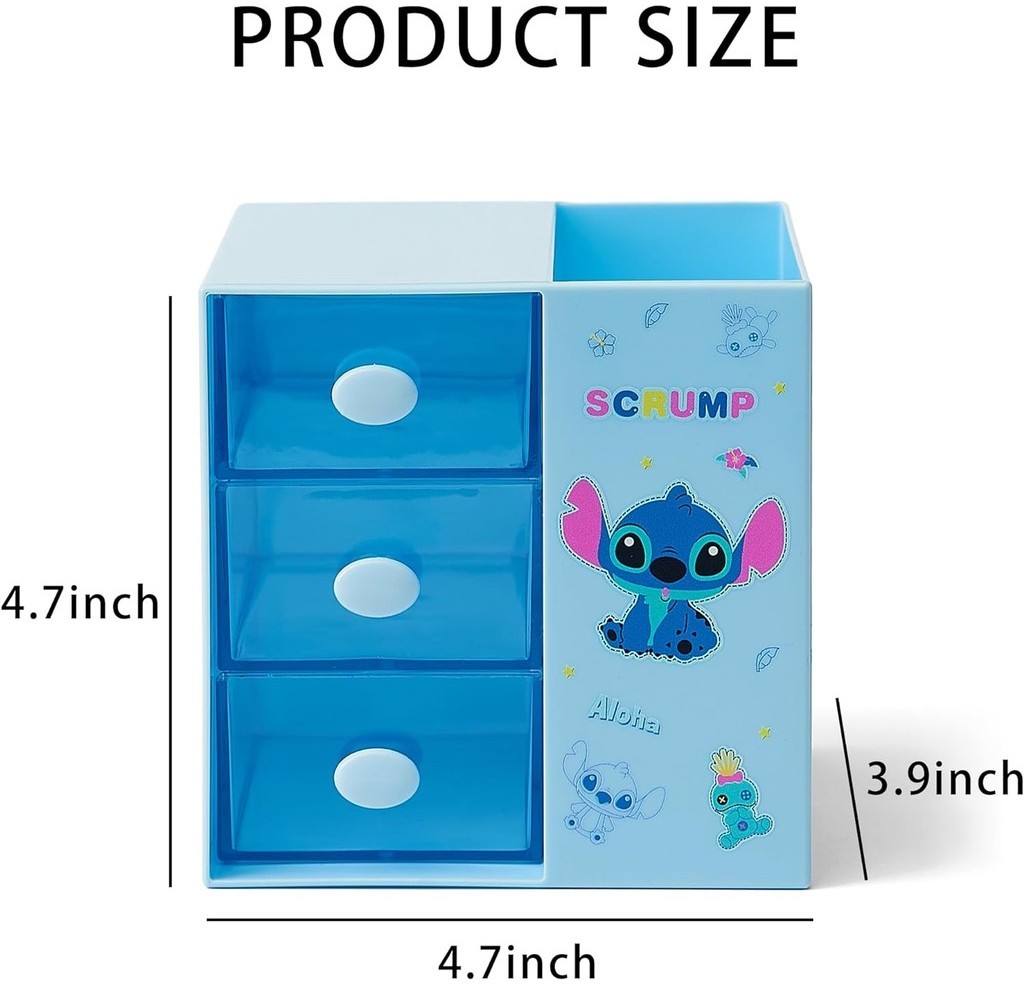 Stitch Cute Pen Holder for Desk, Multi-Functional Pencil Cup, Classic ...