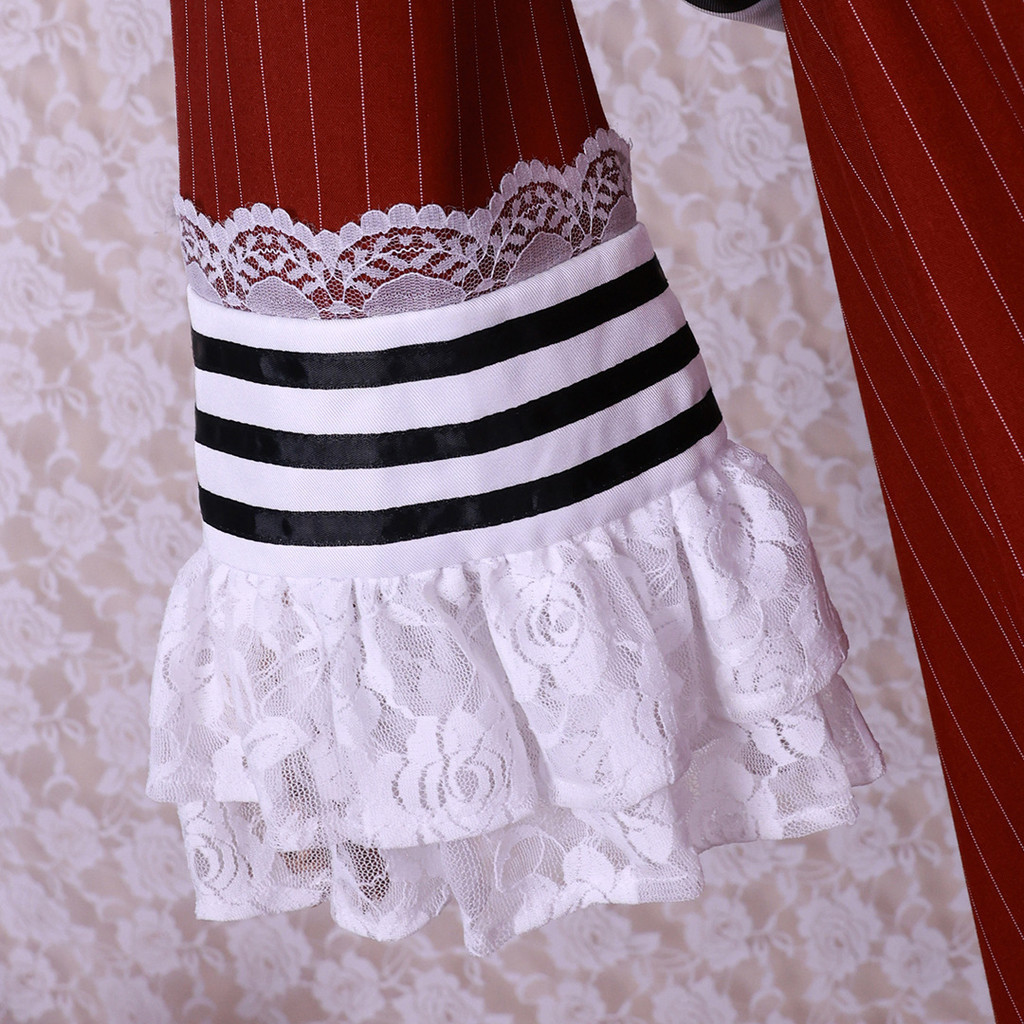 Anime Black Butler cosplay Costume Charles red teacup Shire Women's ...