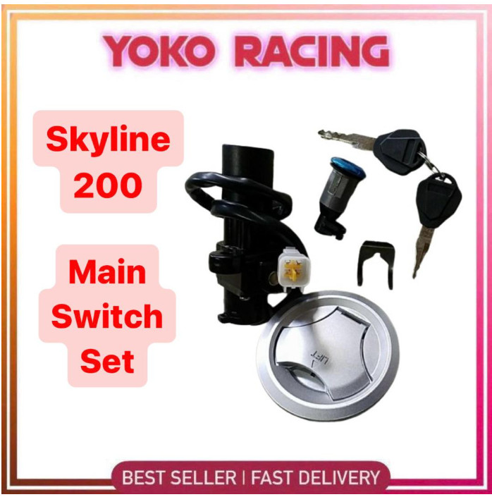 Demak Skyline 200 Skyline200 Ignition Main Switch Full Set Mainswitch ...