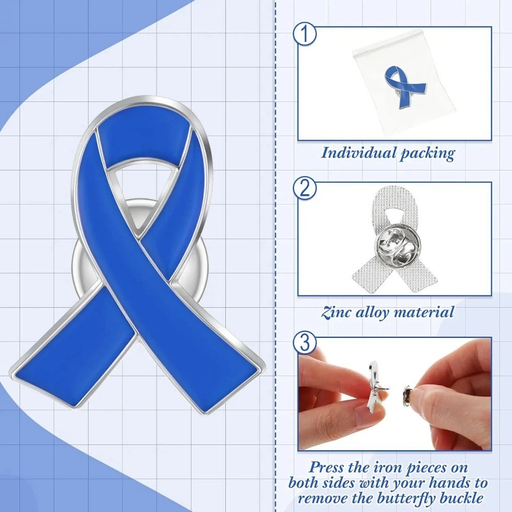 Yellow Awareness Ribbon Pins Childhood Cancer Awareness Bone Cancer ...