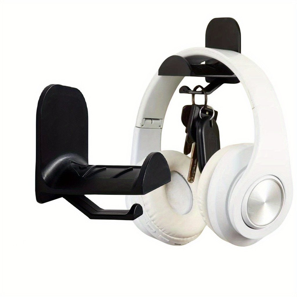 2pcs computer headphone holder, Hole-free headphone holder, self ...