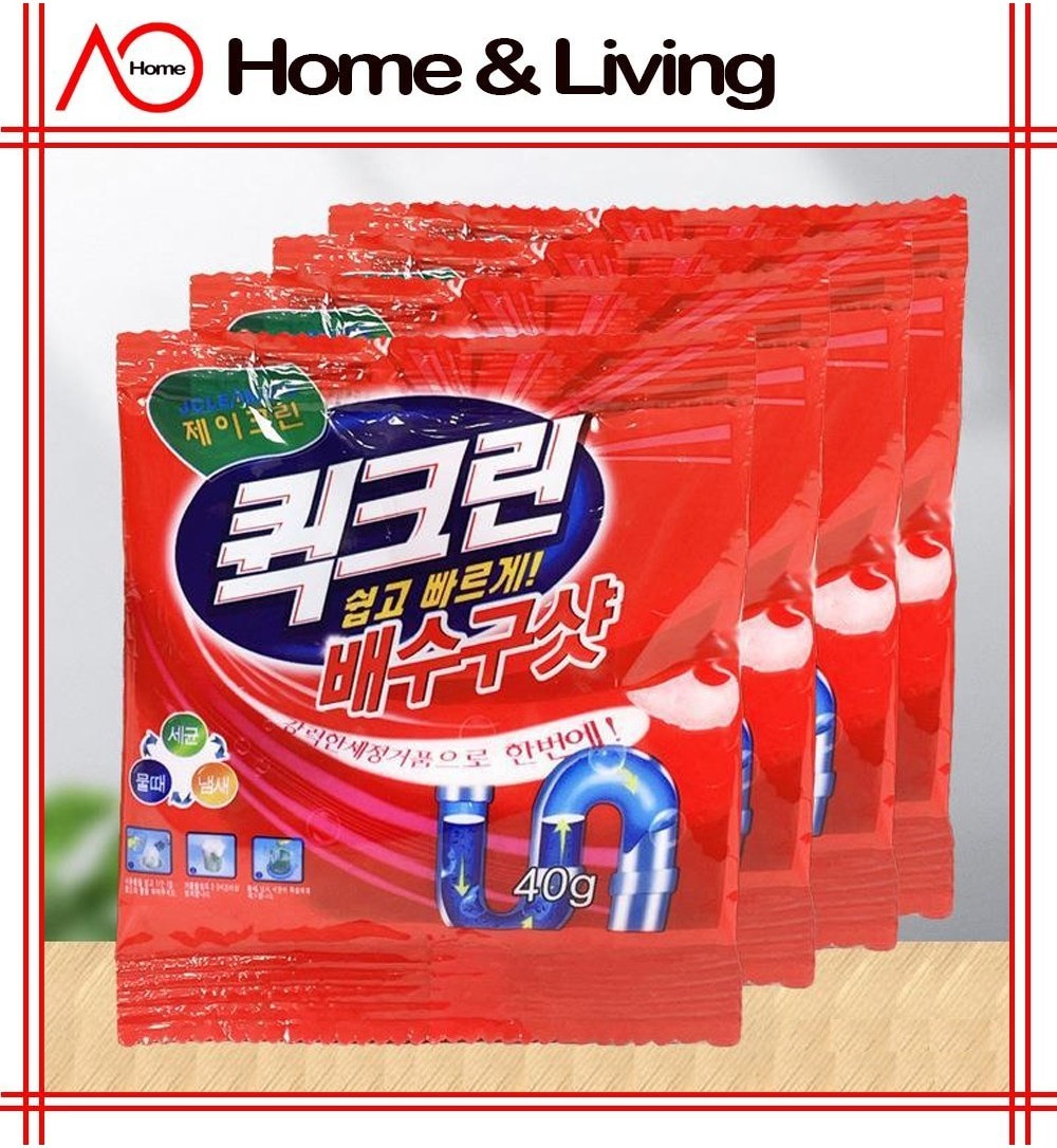 AO Home ( 40g x 5 bag ) Korea Household Toilet Clogging Pipe Cleaning ...