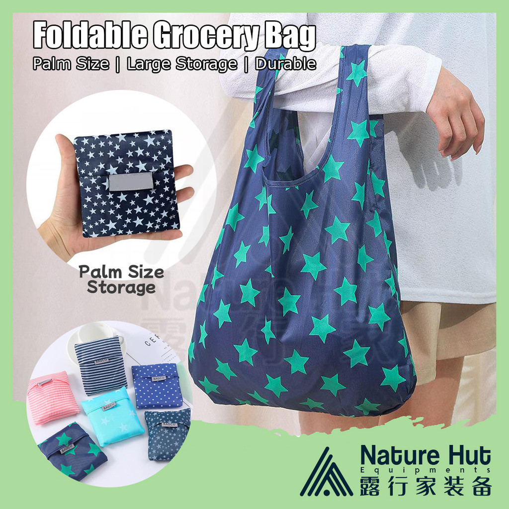 Foldable Shopping Bag Grocery Tote Eco Travel Pouch Recycle Folding ...