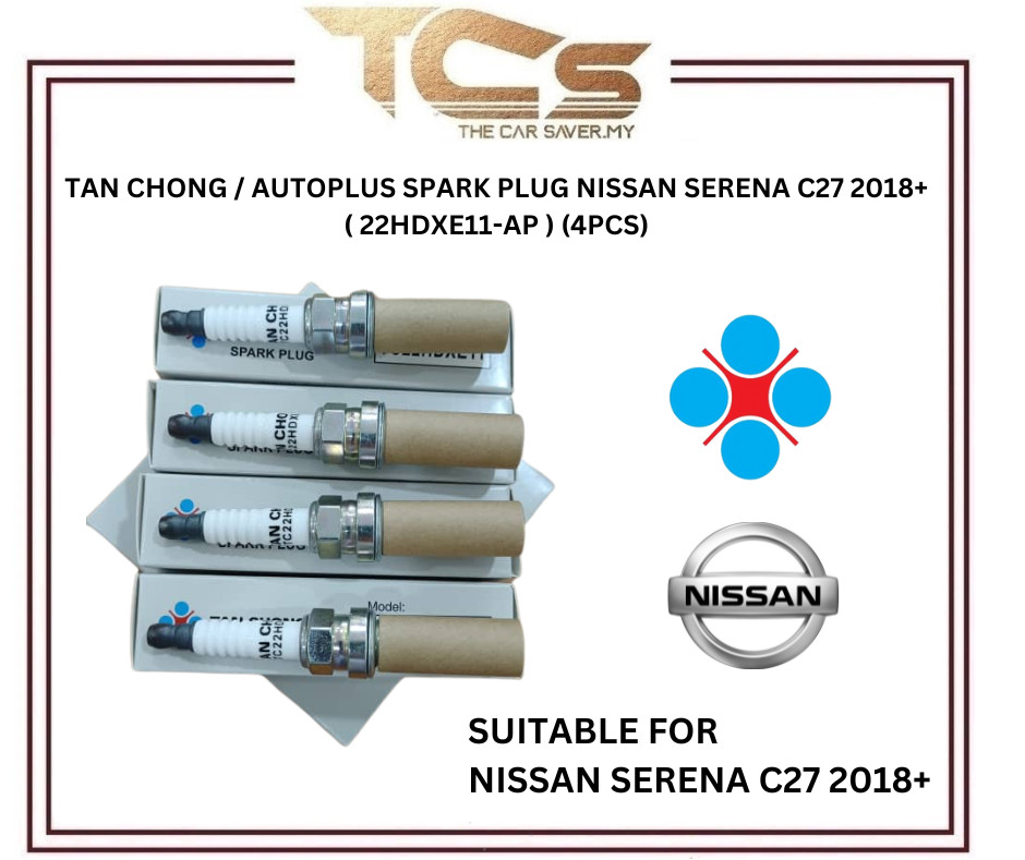 TAN CHONG / AUTOPLUS SPARK PLUG NISSAN SERENA C27 2018+ ( 22HDXE11-AP ) (4PCS) | Shopee Malaysia