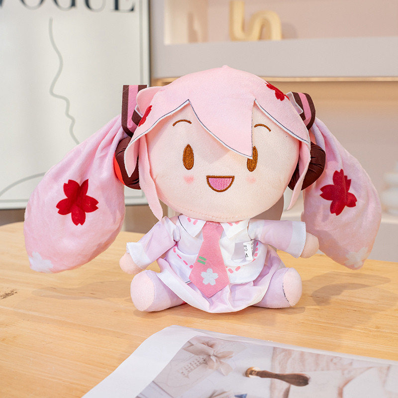 Kawaii Hatsune Miku Plush Toy Cute Fufu Virtual Idol Plushie Doll Decor ...