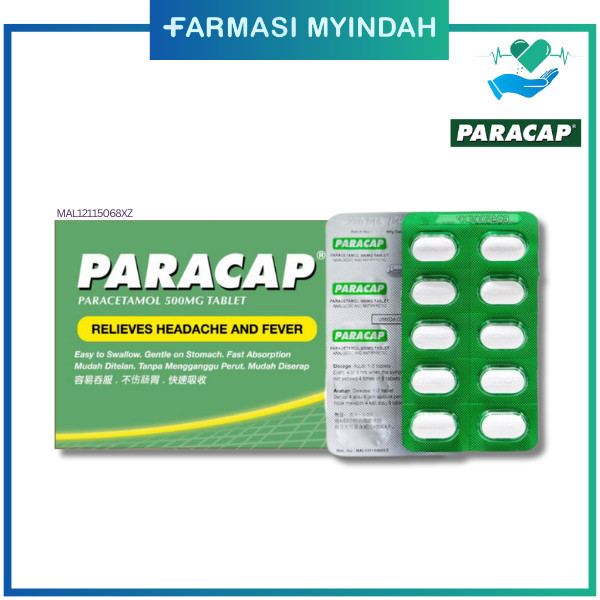 Paracap Paracetamol 500mg 10 Tab | Shopee Malaysia