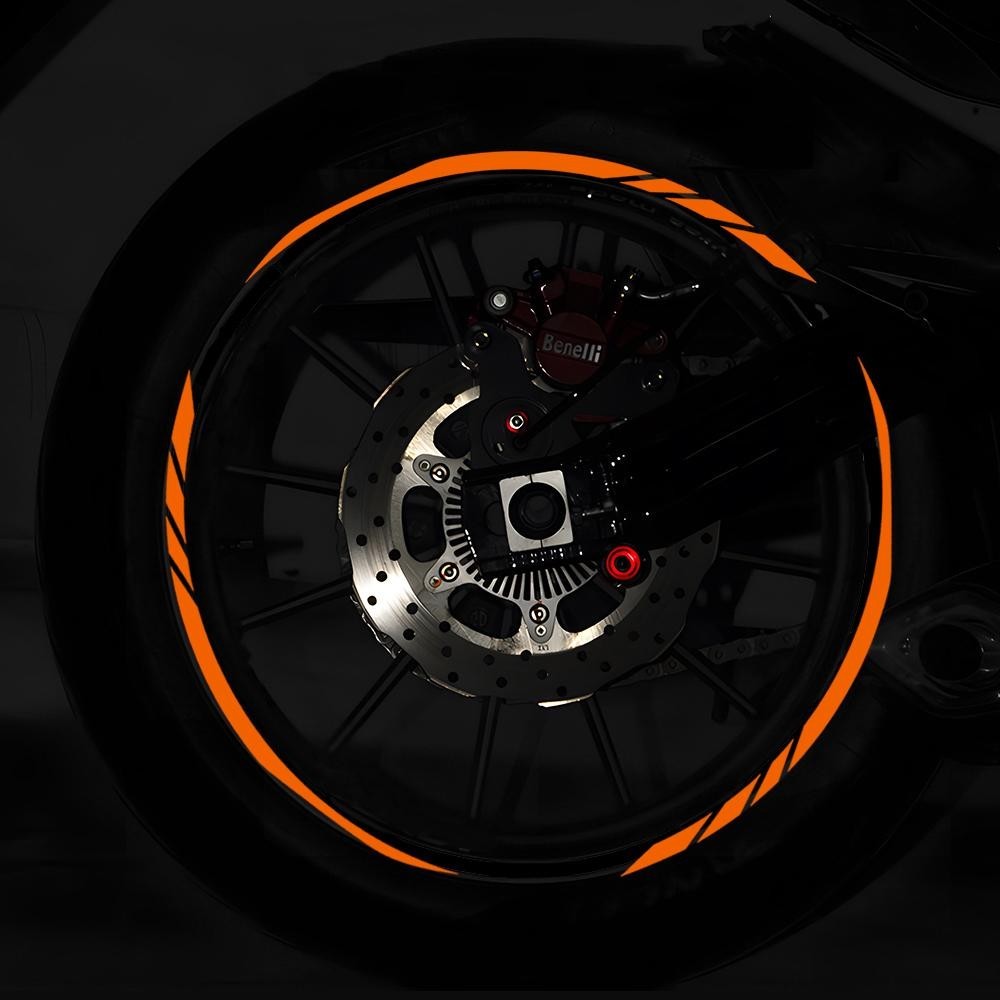 17 inch Reflective Motorcycle Rim Stickers Wheel Decals 17'' Rim ...