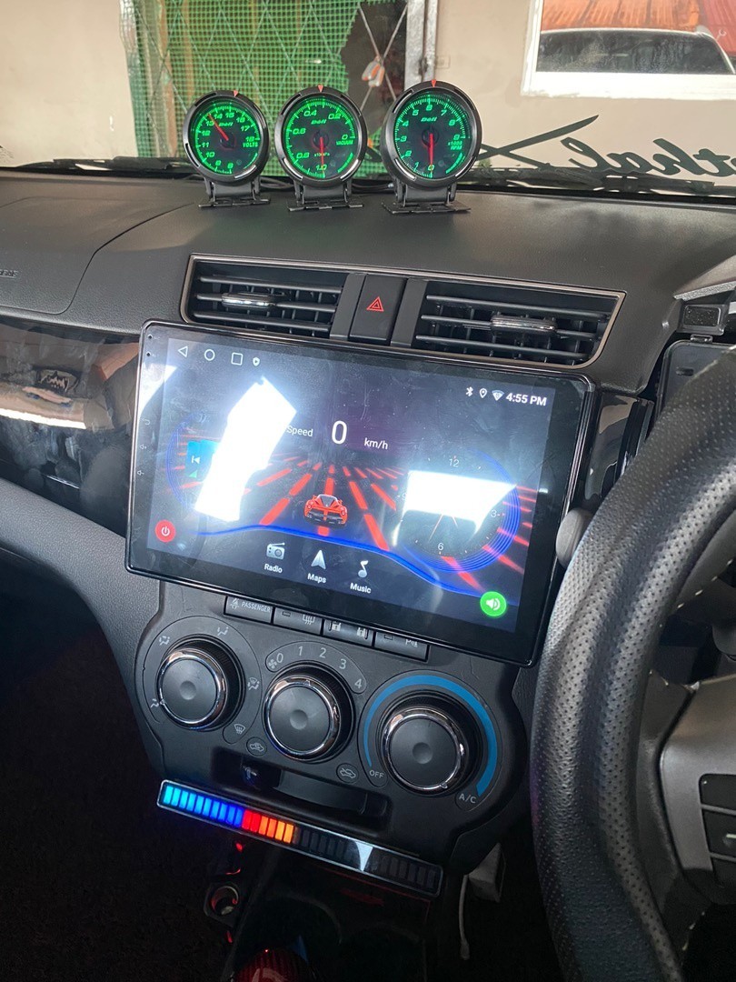 Perodua Bezza Type A 2016 - 2024 Black Dashboard Audio Android Player ...