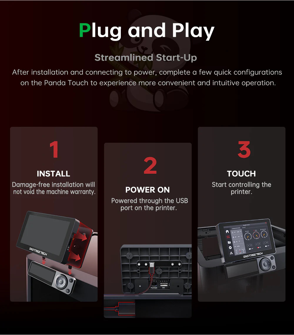 BIGTREETECH Panda Touch V1.0, 5Inch Interactive Display Multi-Printer ...