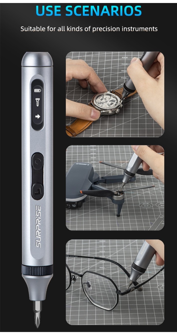 Precision Electric Screwdriver Set Silent and Durable Type-C Fast ...