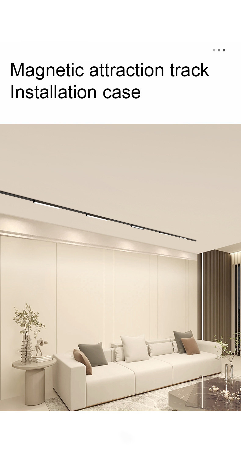 48v Magnet 6mm Ultra Thin Led Ceiling Lights Surface Mounted Magnetic ...