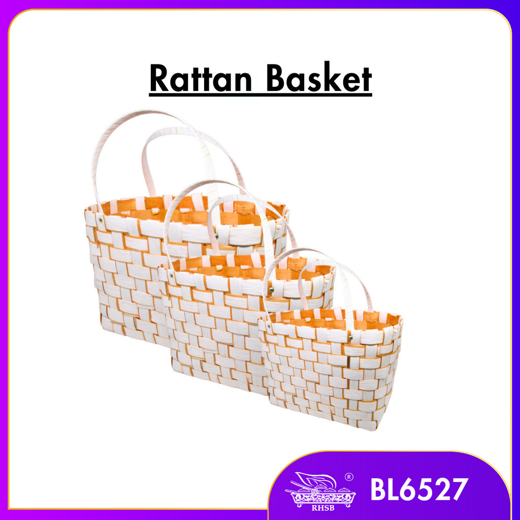 HANDMADE BASKET RATTAN / BAKUL HAMPER / BAKUL BUAH / BASKET / RAGA ...