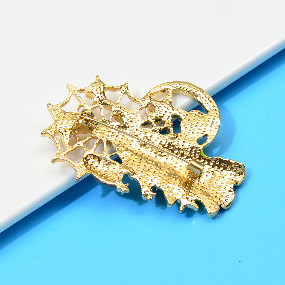 halloween wizard pumpkin owl brooch fashion enamel accessories pins ...