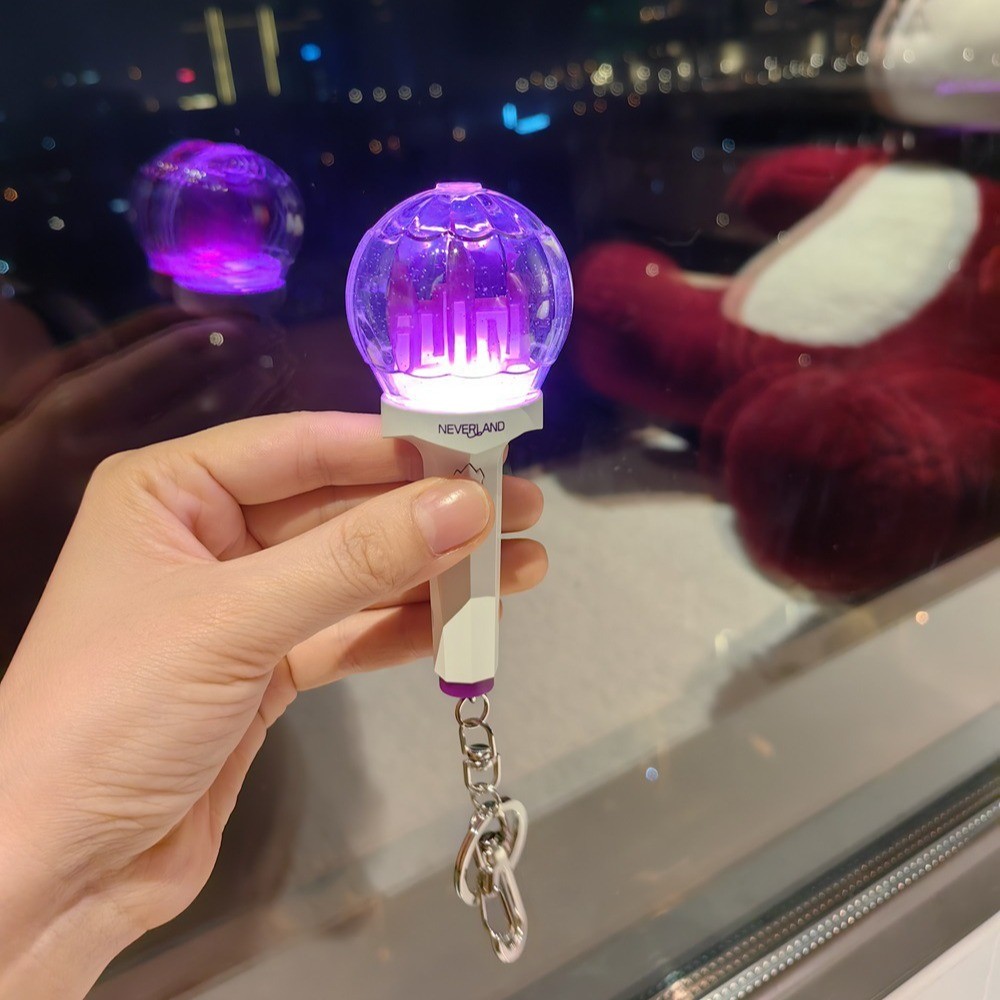 30 Style Kpop Idol Mini Lightstick Keyring Glow Stick Keychains Pendant ...