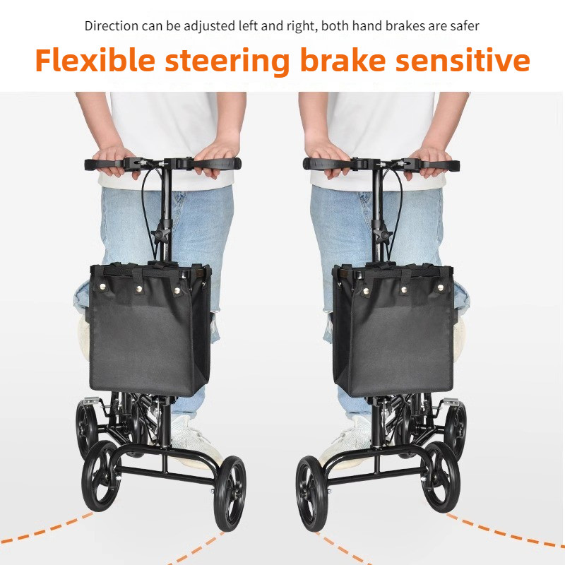 Foldable Portable Assistive Walking Device Elderly Knee Scooter ...