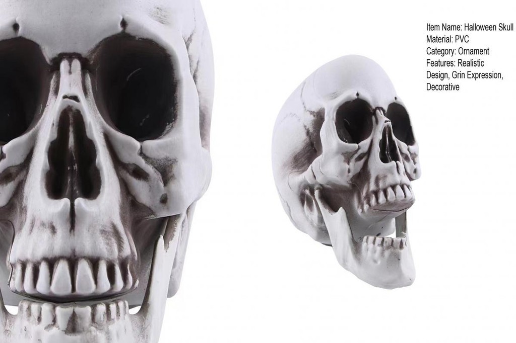 [SH] Realistic Skull Prop Rotted Zombie Skull Props Realistic Human ...