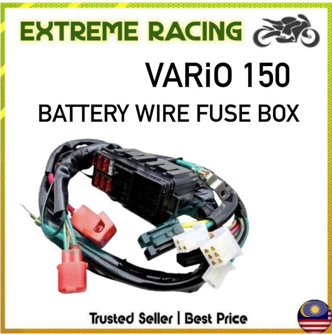 Vario 150 Battery Wire Sub Harness Fuse Box Kotak Fuse Wayar Wayer ...