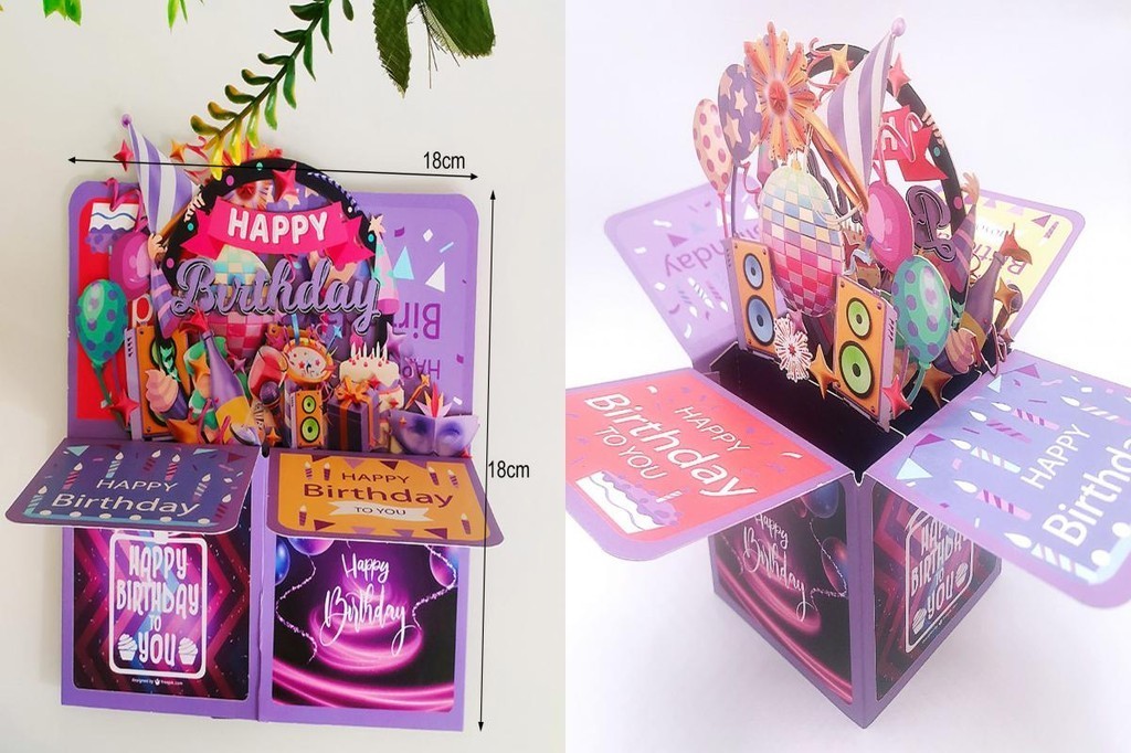 Happy Birthday Card 3d Birthday Card Handcrafted Happy Birthday 3d ...
