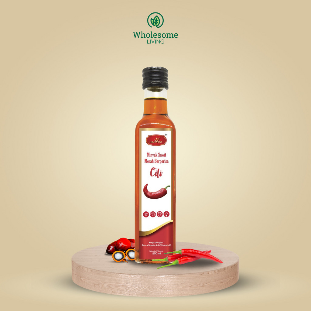 Harvist Chili Infused Red Palm Oil 250ml | Shopee Malaysia