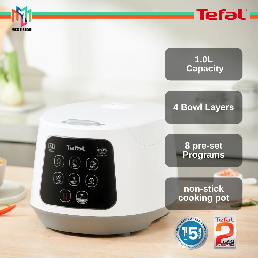 Tefal Easy Rice Compact Spherical Pot Rice Cooker (1L) RK7301 | Shopee Malaysia
