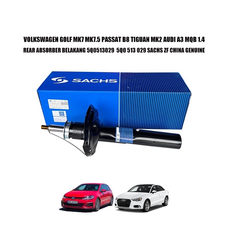 VOLKSWAGEN GOLF MK7 MK7.5 PASSAT B8 TIGUAN MK2 AUDI MQB 1.4 REAR ...