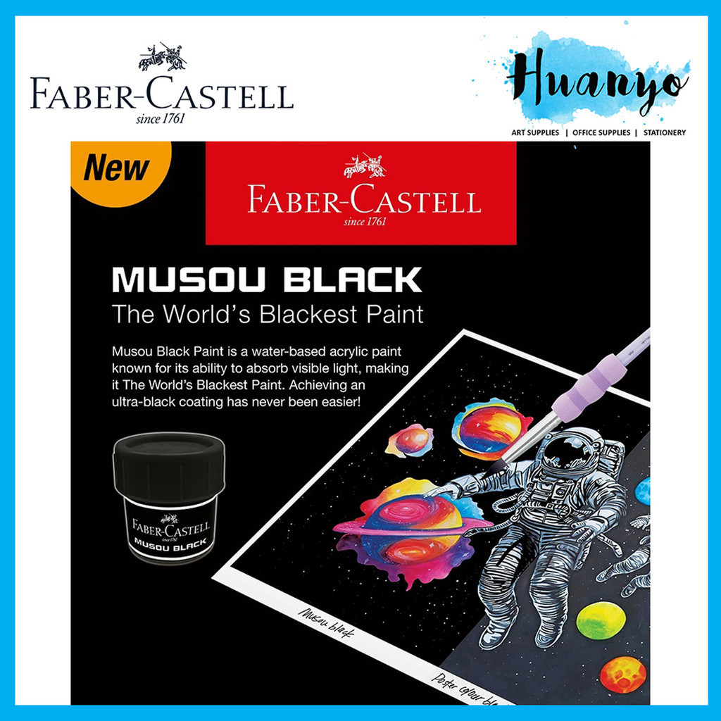 [Limited Edition] Faber-Castell Poster Colours 18+1 Free Musou Black ...
