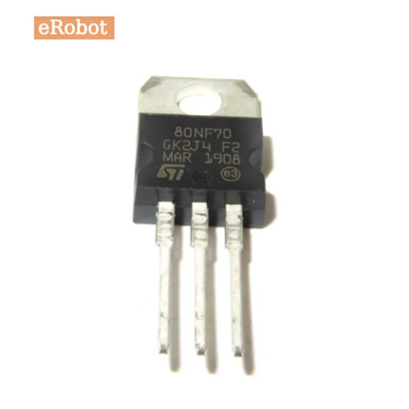 10/5/2Pcs STP80NF70 TO220 MOS FET 80A 70V N-Channel Transistor 80NF70 ...