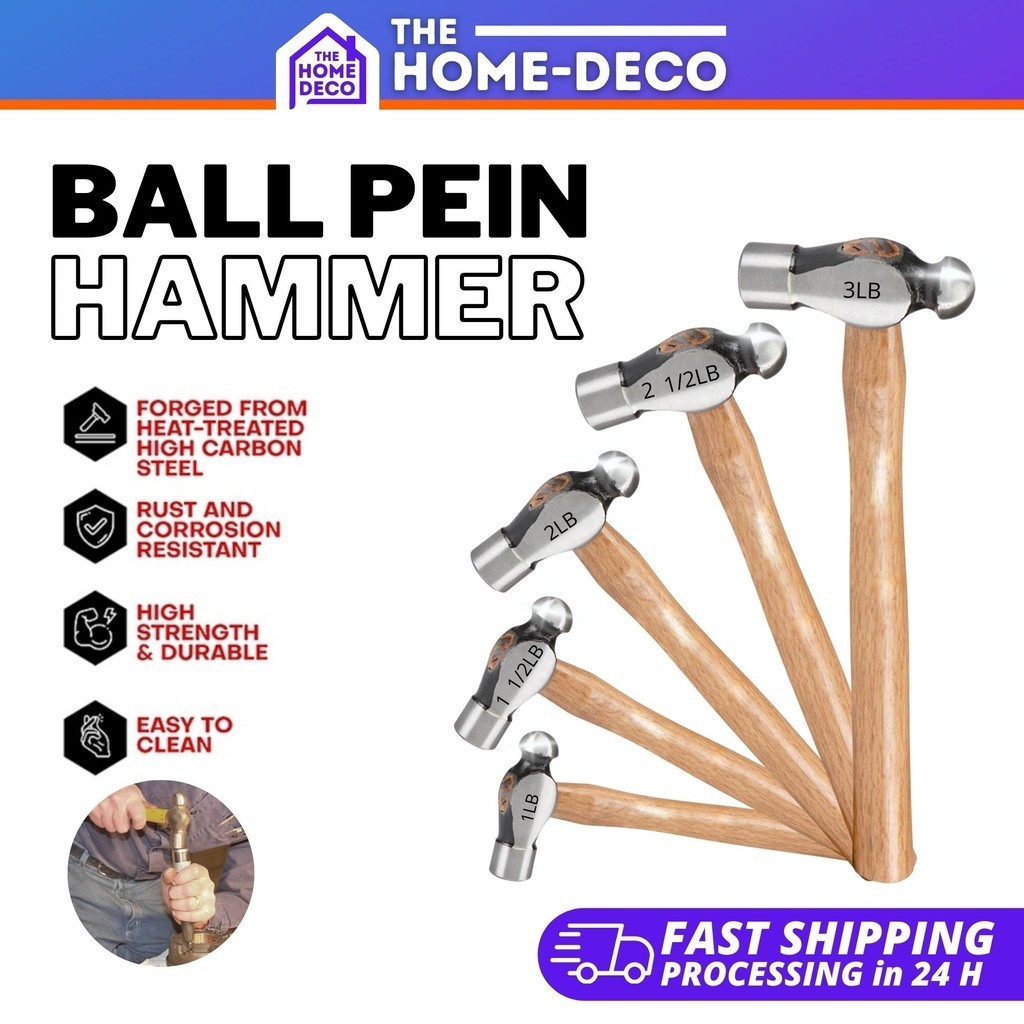 Ball Pein Hammer DIY Tool Carpenter And Mechanic Engineer Hammer Tukul ...