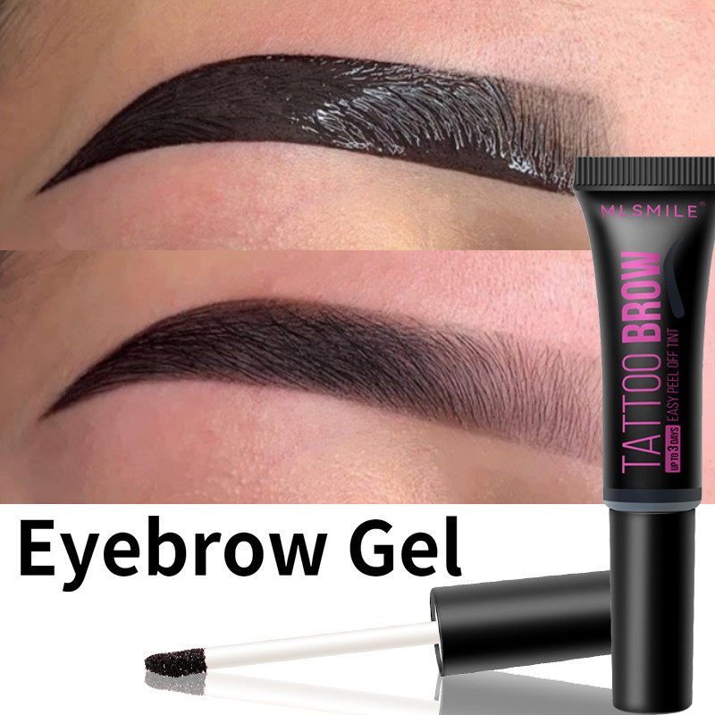 Waterproof Peel Off Eyebrow Gel Semi-Permanent Eye Brow Enhancer Tattoo ...