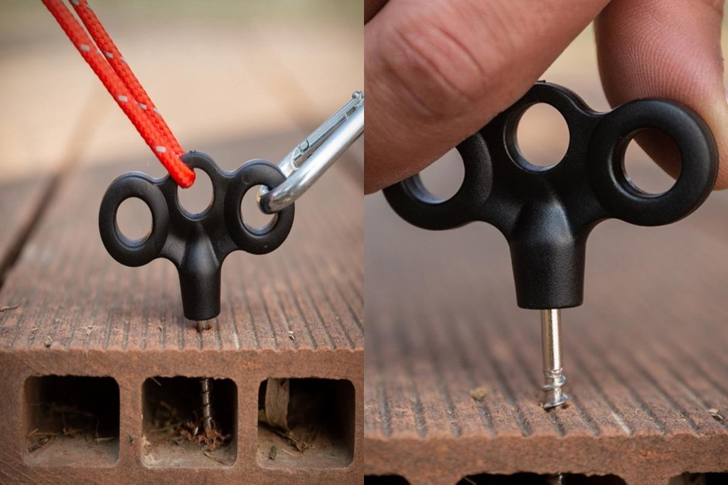 kT Multi-rope Fixing Ground Nails Three Eye Threaded Floor Nails ...