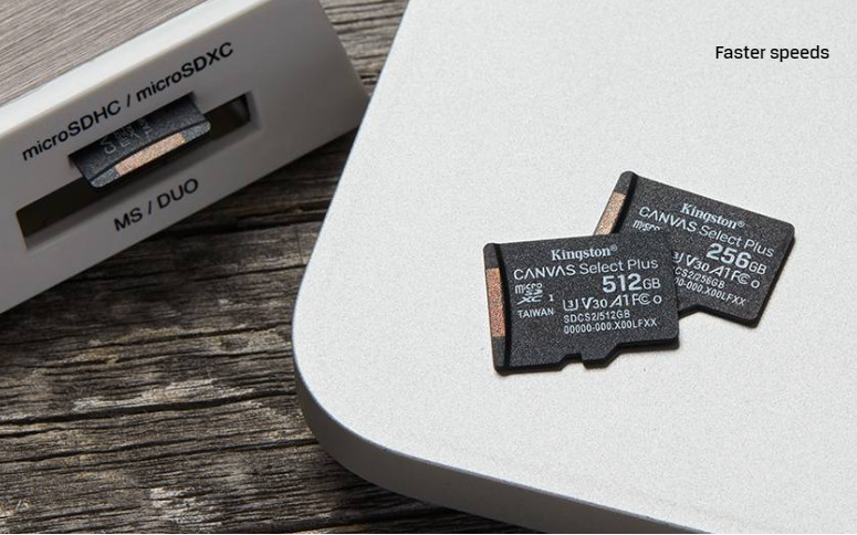 Kingston Canvas Select Plus microSD Memory Card 100MB/s Class 10 UHS-I Card (SDCS2) (64GB ...