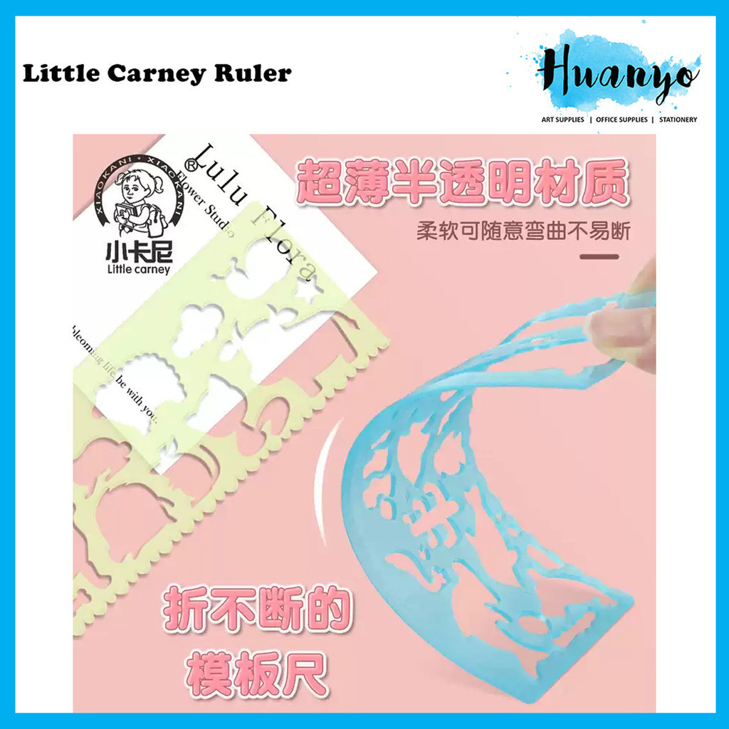 Little Carney Alphabet Lettering Animal Shape Stencil Ruler Set ...