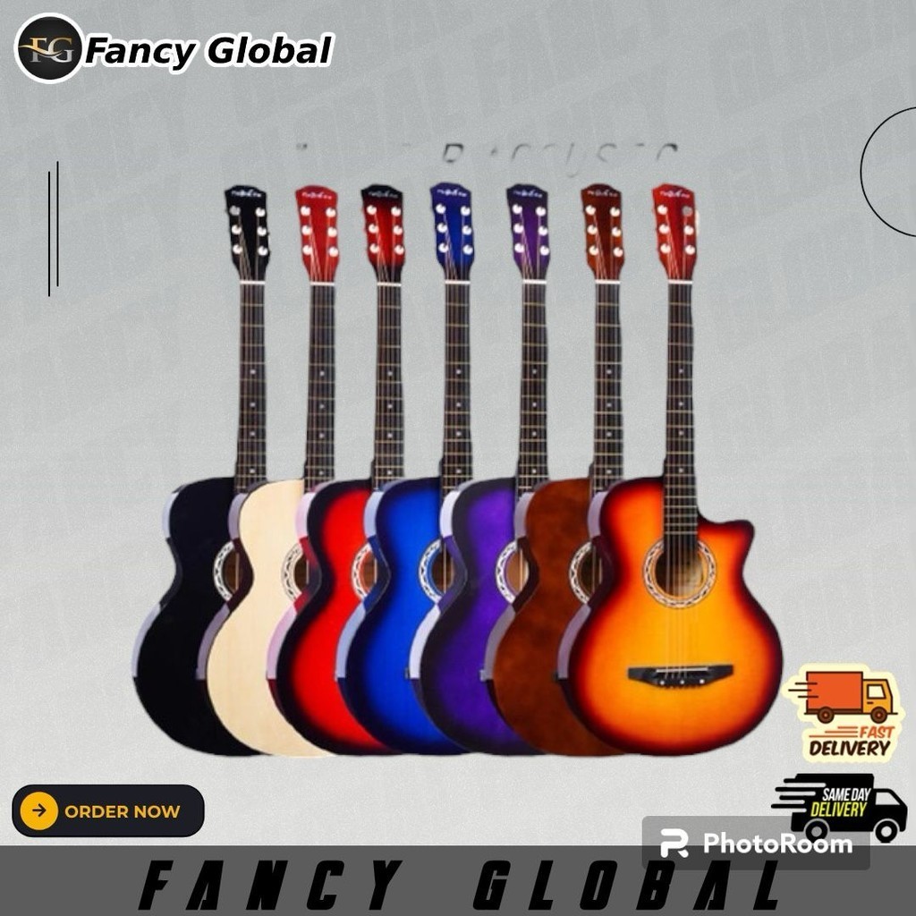 PAKEJ GITAR AKUSTIK 38" UNTUK PERMULA / GITAR AKUSTIK | Shopee Malaysia