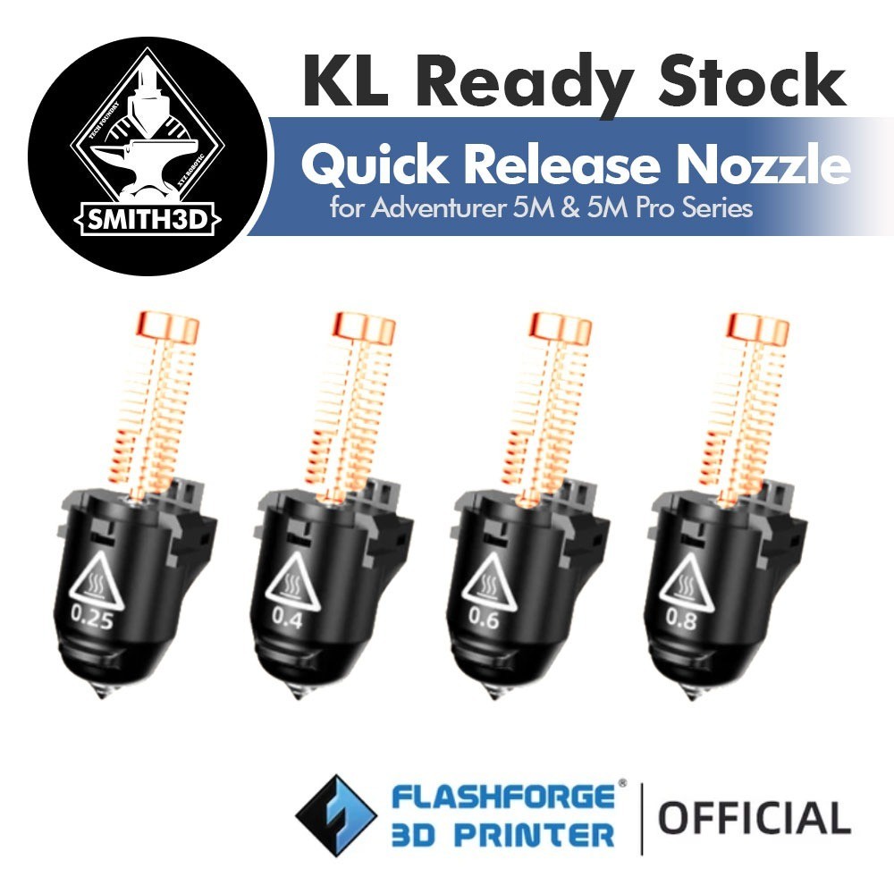 FLASHFORGE Adventurer 5M | 5M Pro Nozzle Assembly, Adventurer 5M Spare Parts Nozzle Assembly ...