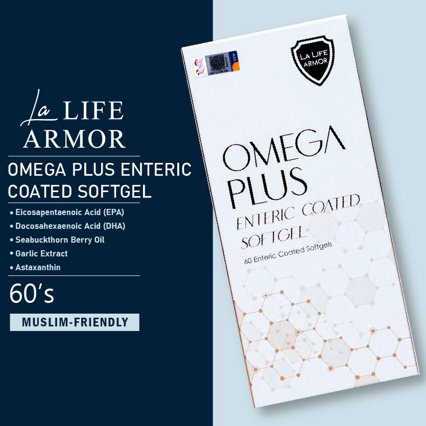 LA LIFE ARMOR Omega Plus Fish Oil Enteric Coasted Soft Gel 60's 鱼油 ...