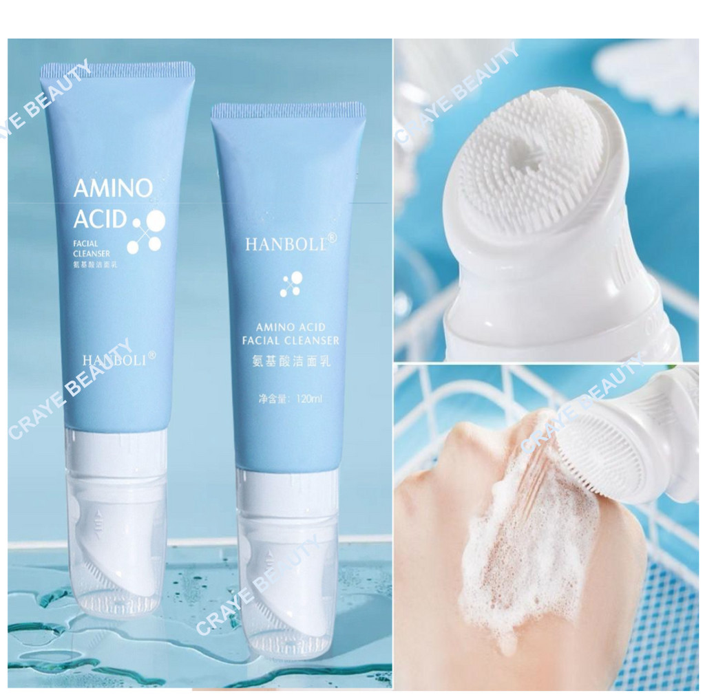 【HANBOLI】Amino Acid Cleanser With Brush Head Oil Control Blackheads ...