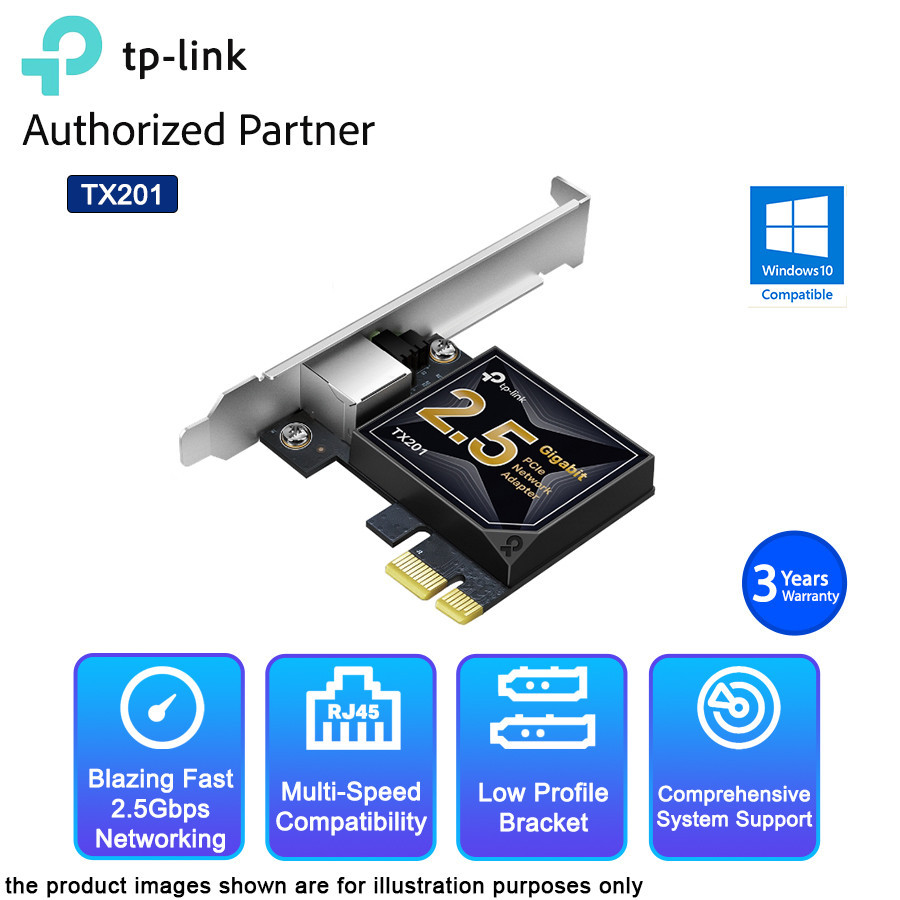 TP-LINK TX201 2.5 GIGABIT PCIe Network Adapter Standard & Low Profile Brackets Included | Shopee ...
