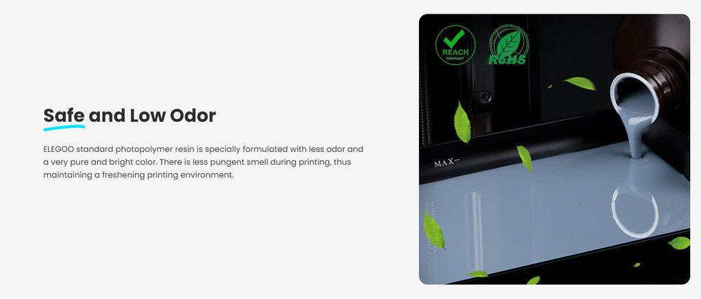 ELEGOO Standard Resin 2.0 8K Resolution Resin UV Curing Resin 84D ...