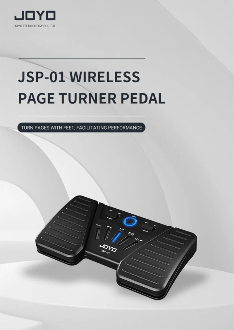 JOYO JSP-01 Bluetooth Page Music Turner Pedal Anti-Skid Rechargeable ...