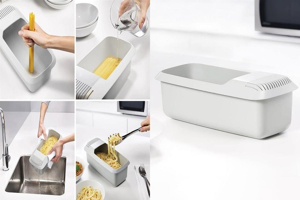 SGW_ Spaghetti Holder with Drainage System Pasta Box Quick Easy ...