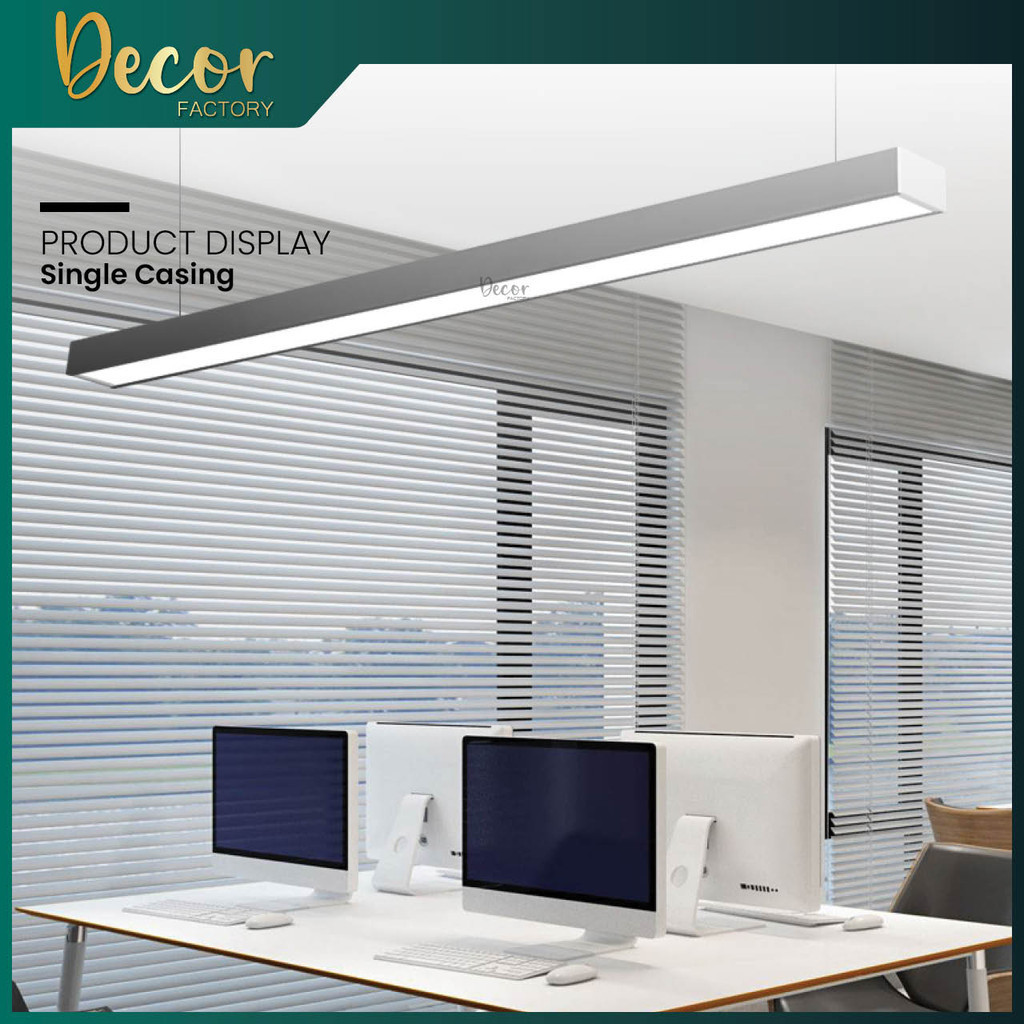 Home Linear Office Pendant Light LED T8 Linear Light Casing Kalimantang ...